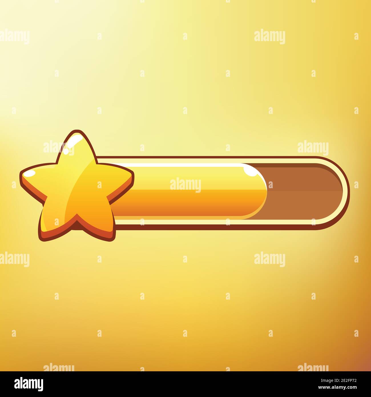 Cartoon Star Different symbols asset GUI elements for casual mobile ...