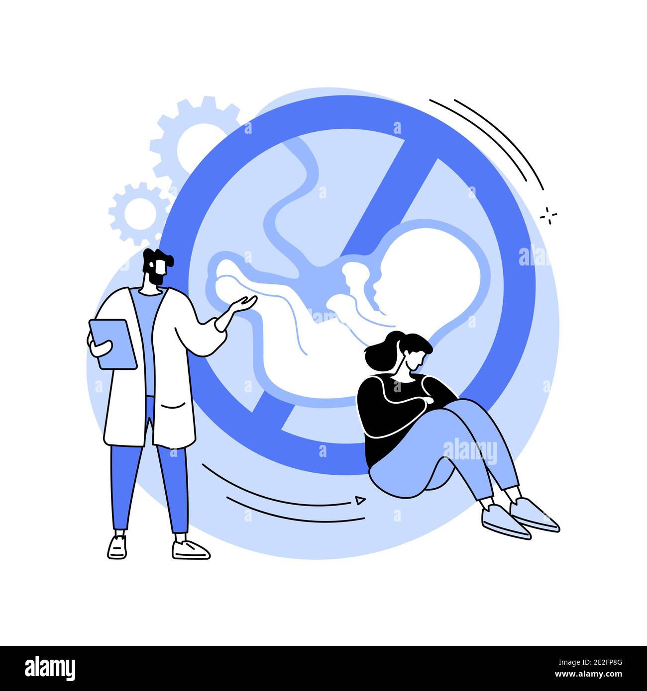 Abortion abstract concept vector illustration Stock Vector Image & Art ...