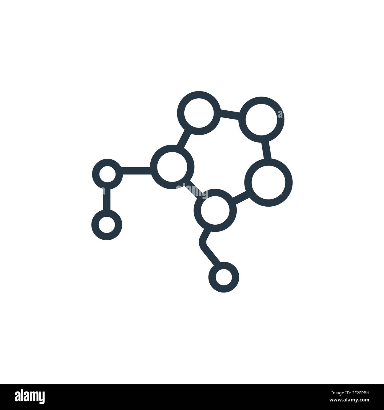 Constellation outline vector icon. Thin line black constellation icon, flat vector simple ...