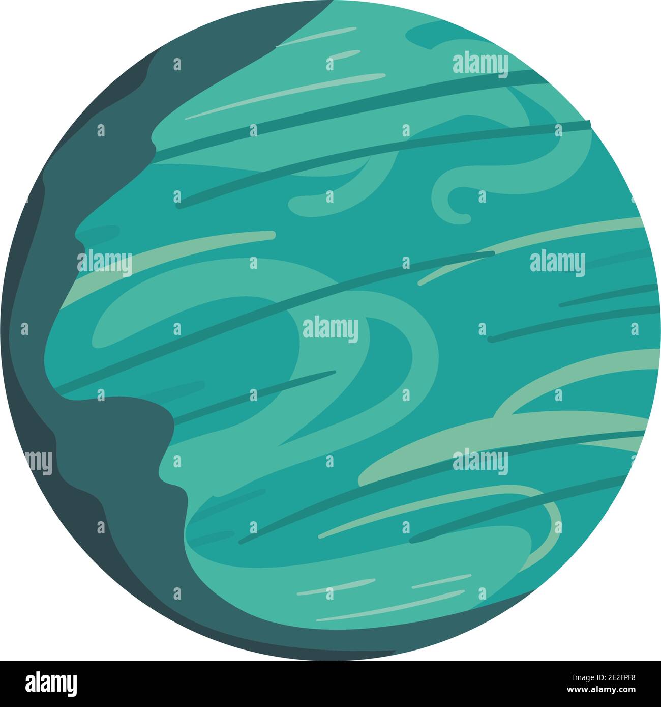 Space green planet of universe cosmos and futuristic theme Vector ...
