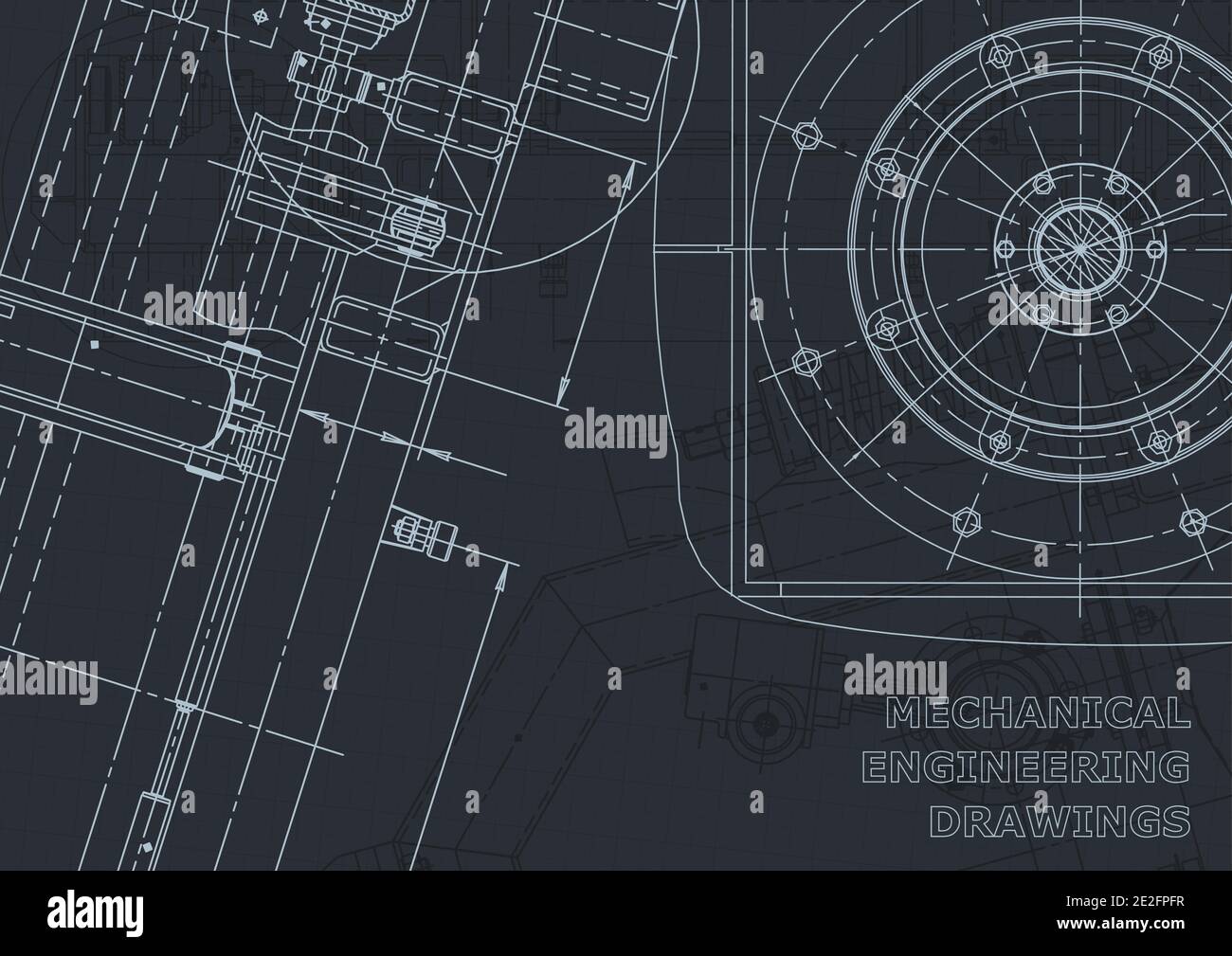 Corporate Identity. Vector engineering illustration. Cover, flyer ...