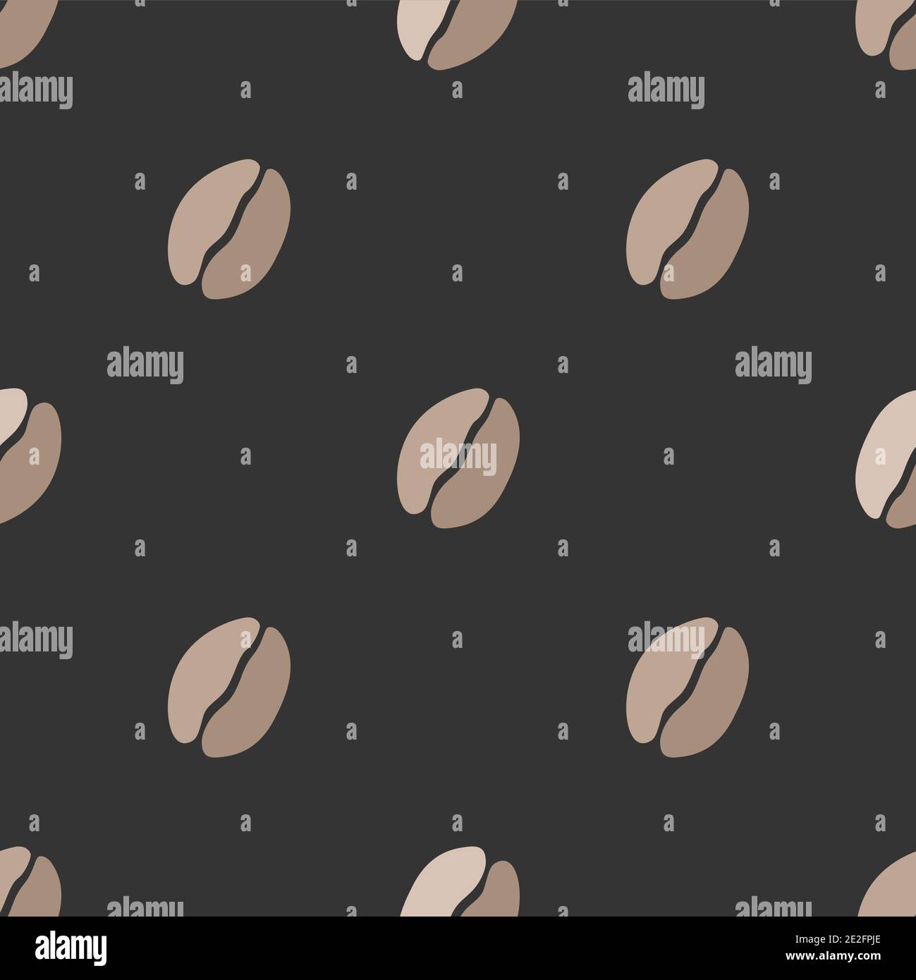 Seamless Coffee Pattern Background. Vector Illustration Stock Vector ...