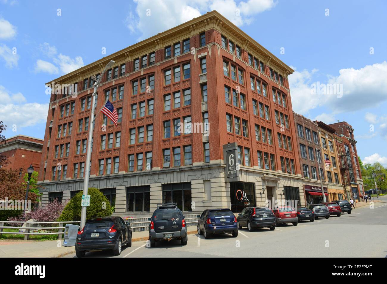 Historic Blocks at Hammond Street in downtown Bangor, Maine ME, USA ...