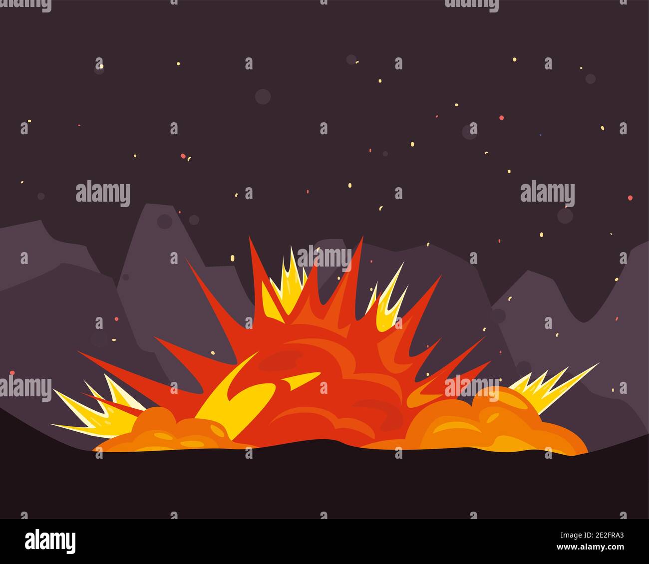 Military explosion on purple background design, Weapon destruction war ...