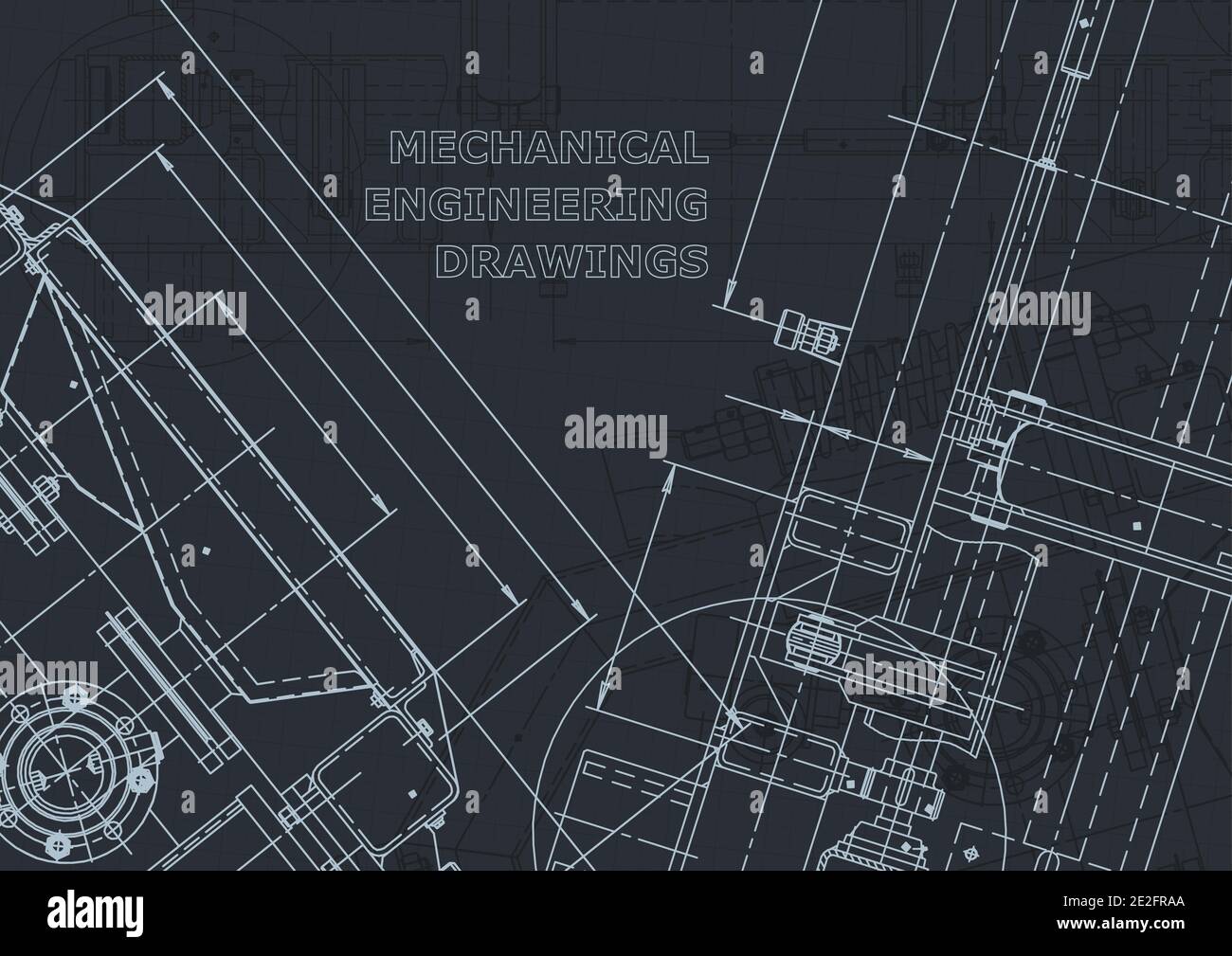 Technical engineering drawings Stock Vector Images - Alamy