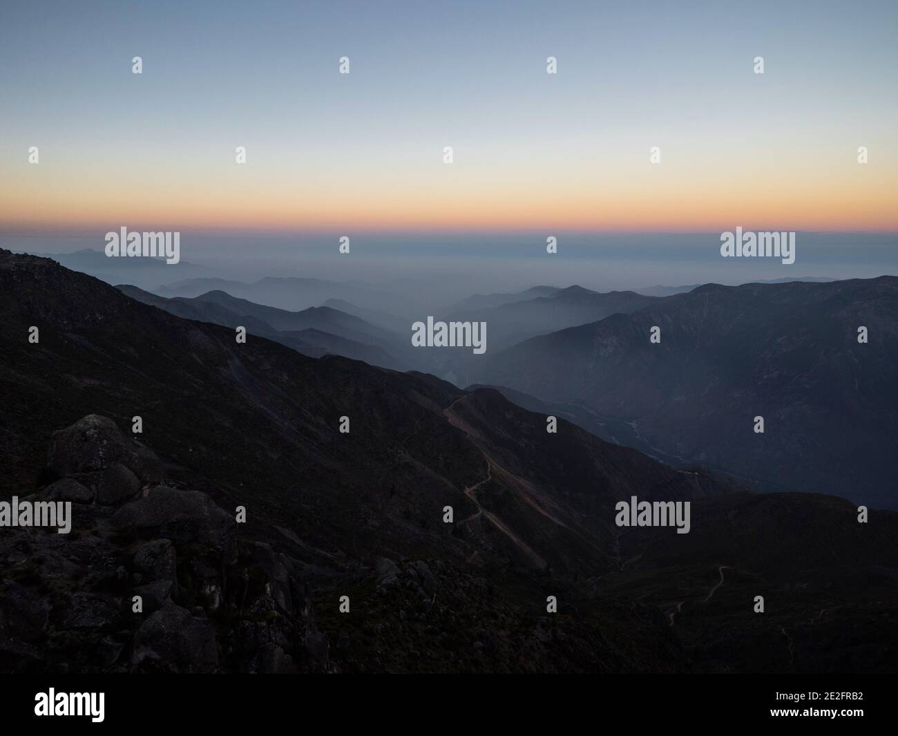 Sunrise panorama view of Marcahuasi andes plateau meseta rock ...