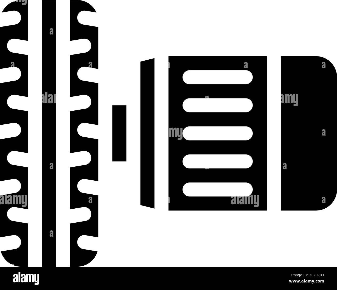electric motor on wheel glyph icon vector illustration Stock Vector ...