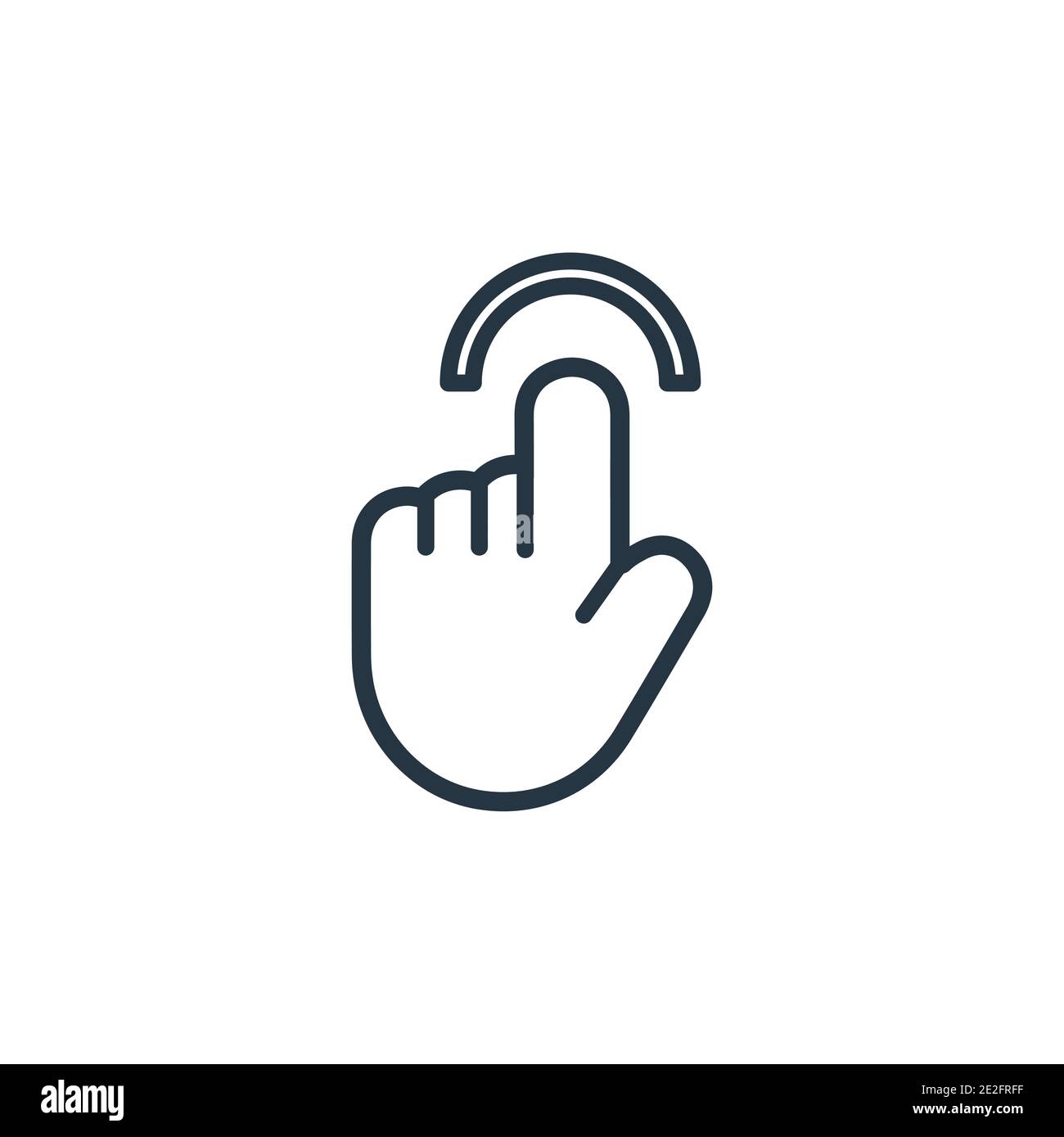 Drag outline vector icon. Thin line black drag icon, flat vector simple ...