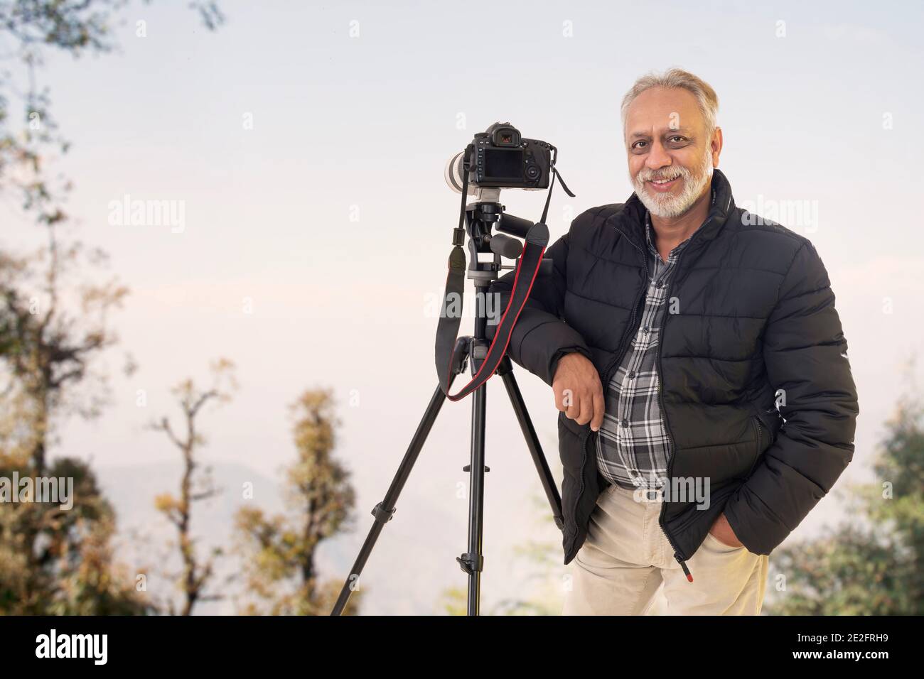 Senior indian man posing hi-res stock photography and images - Alamy
