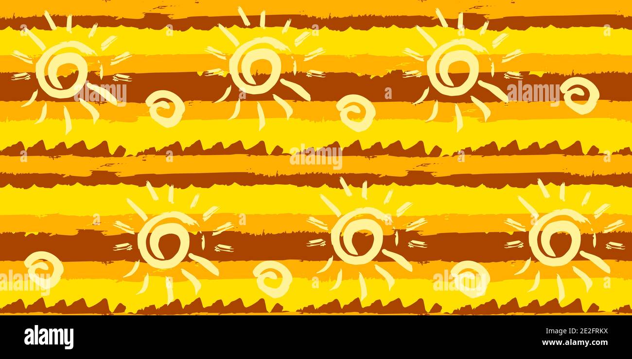 Seamless original pattern. Long colored stripe. Vector abstract hand ...