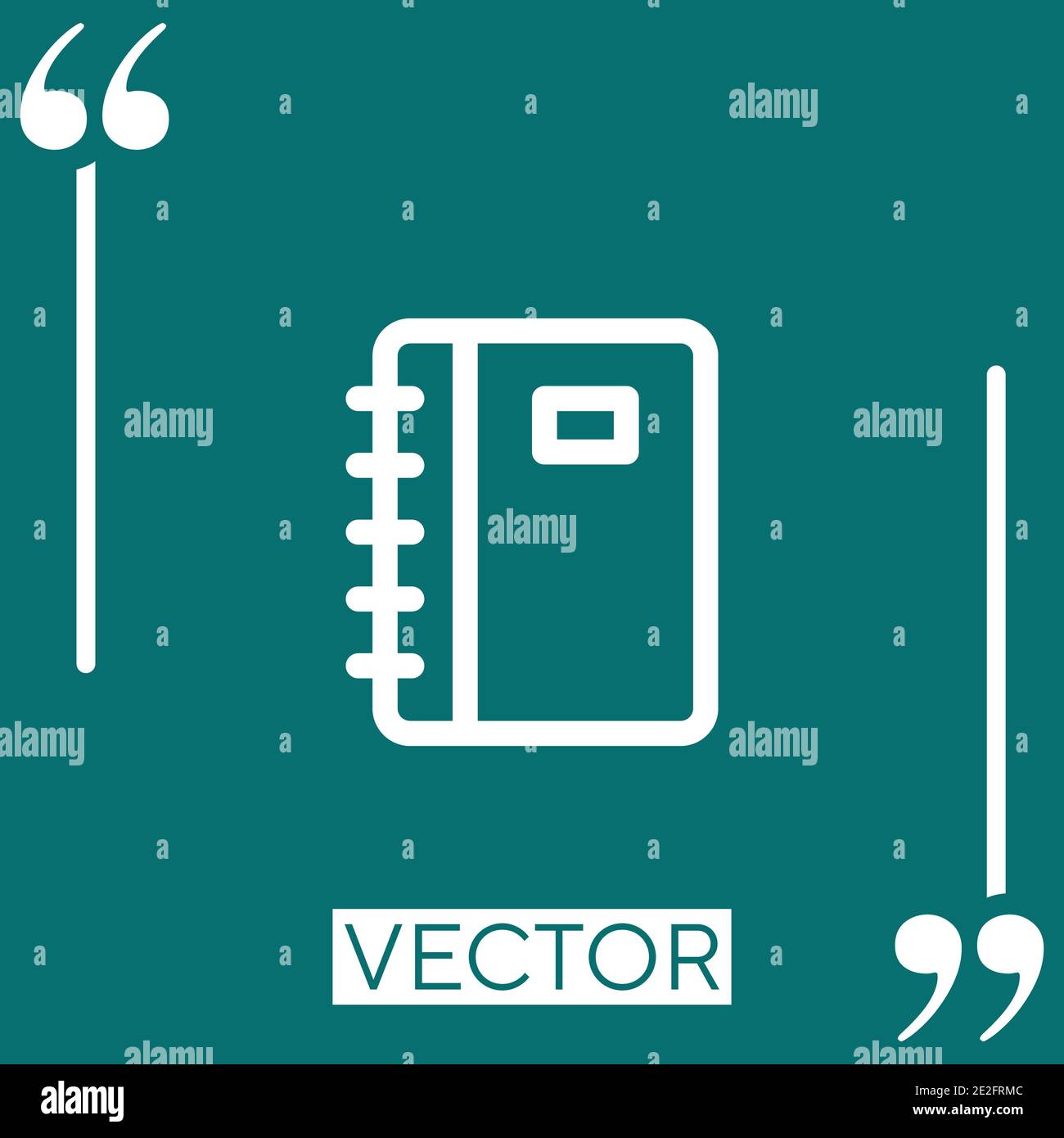 notebook Linear icon. Editable stroke line Stock Vector Image & Art - Alamy