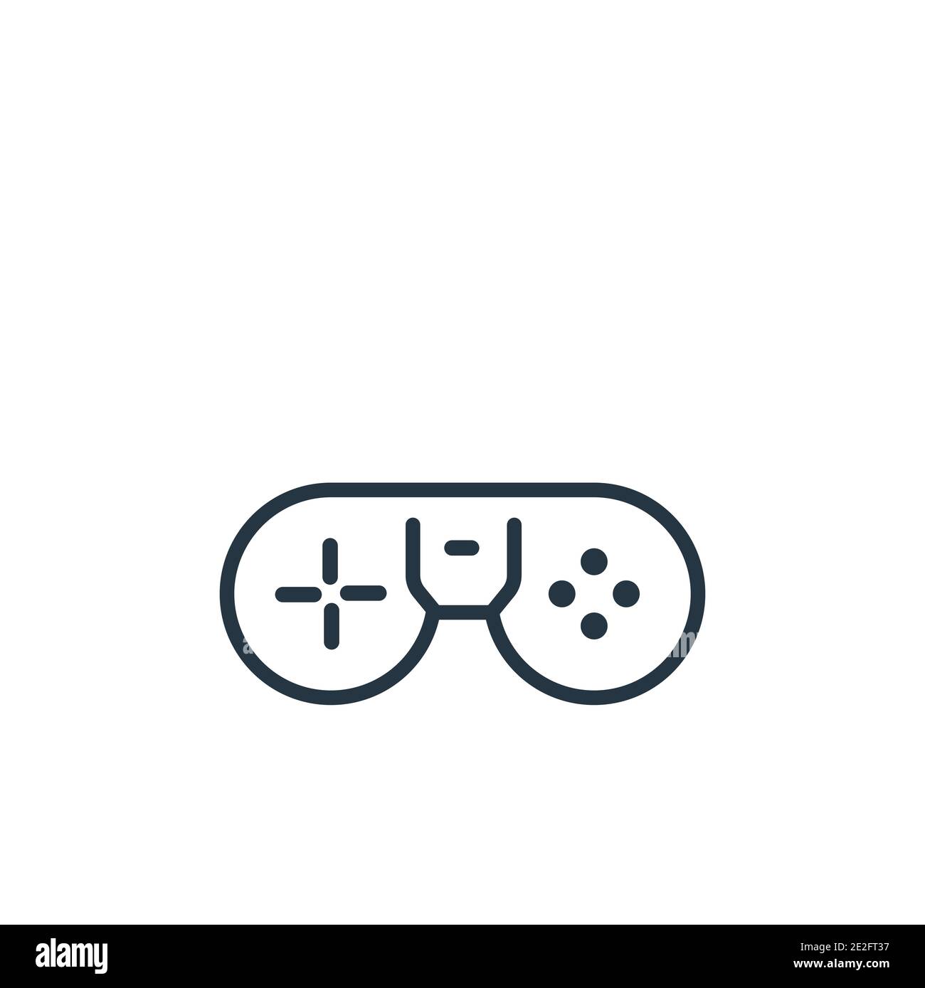 Video console outline vector icon. Thin line black video console icon ...