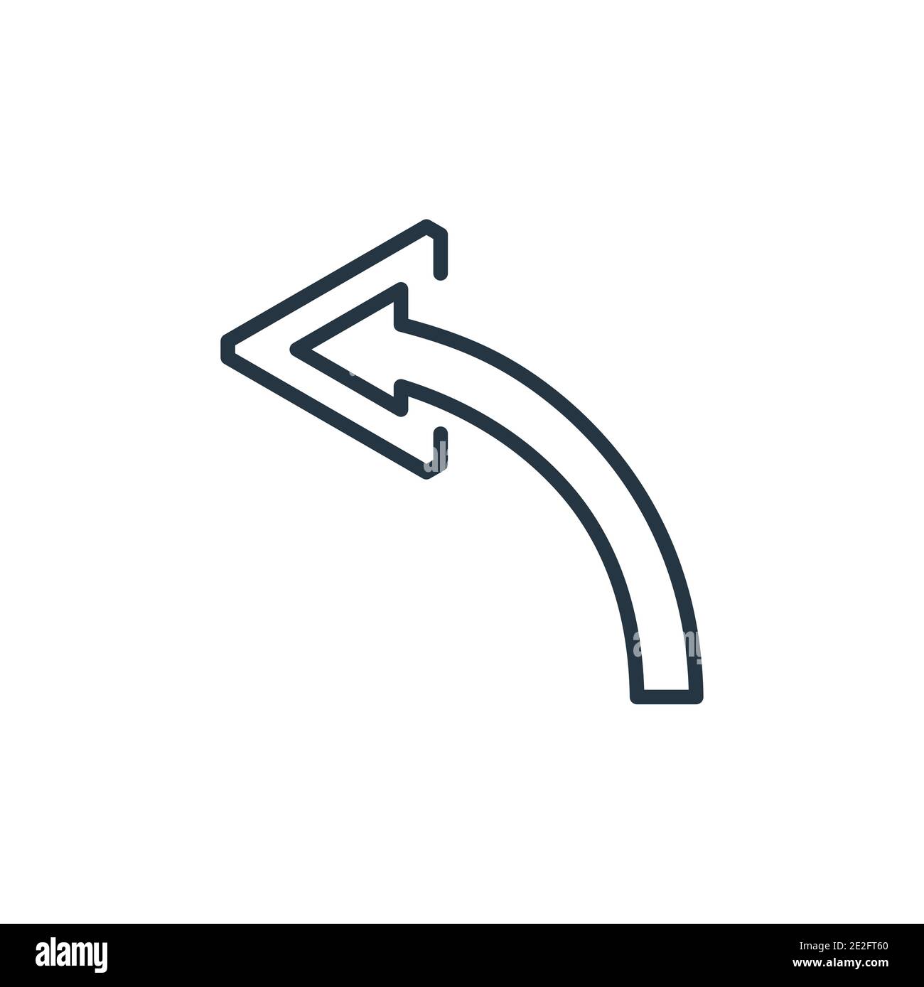 Curved road curve bend Cut Out Stock Images & Pictures - Alamy