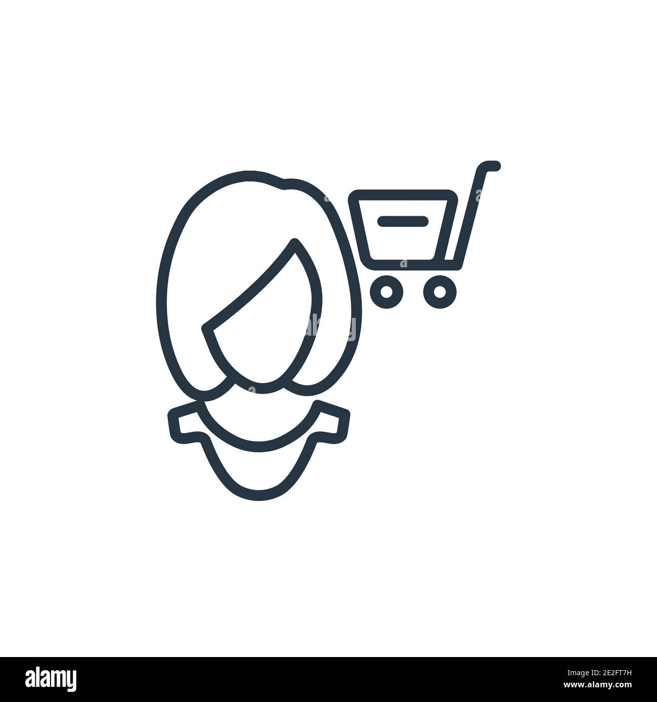 Shop assistant outline vector icon. Thin line black shop assistant icon ... Shop assistant outline vector icon. Thin line black shop assistant icon ...