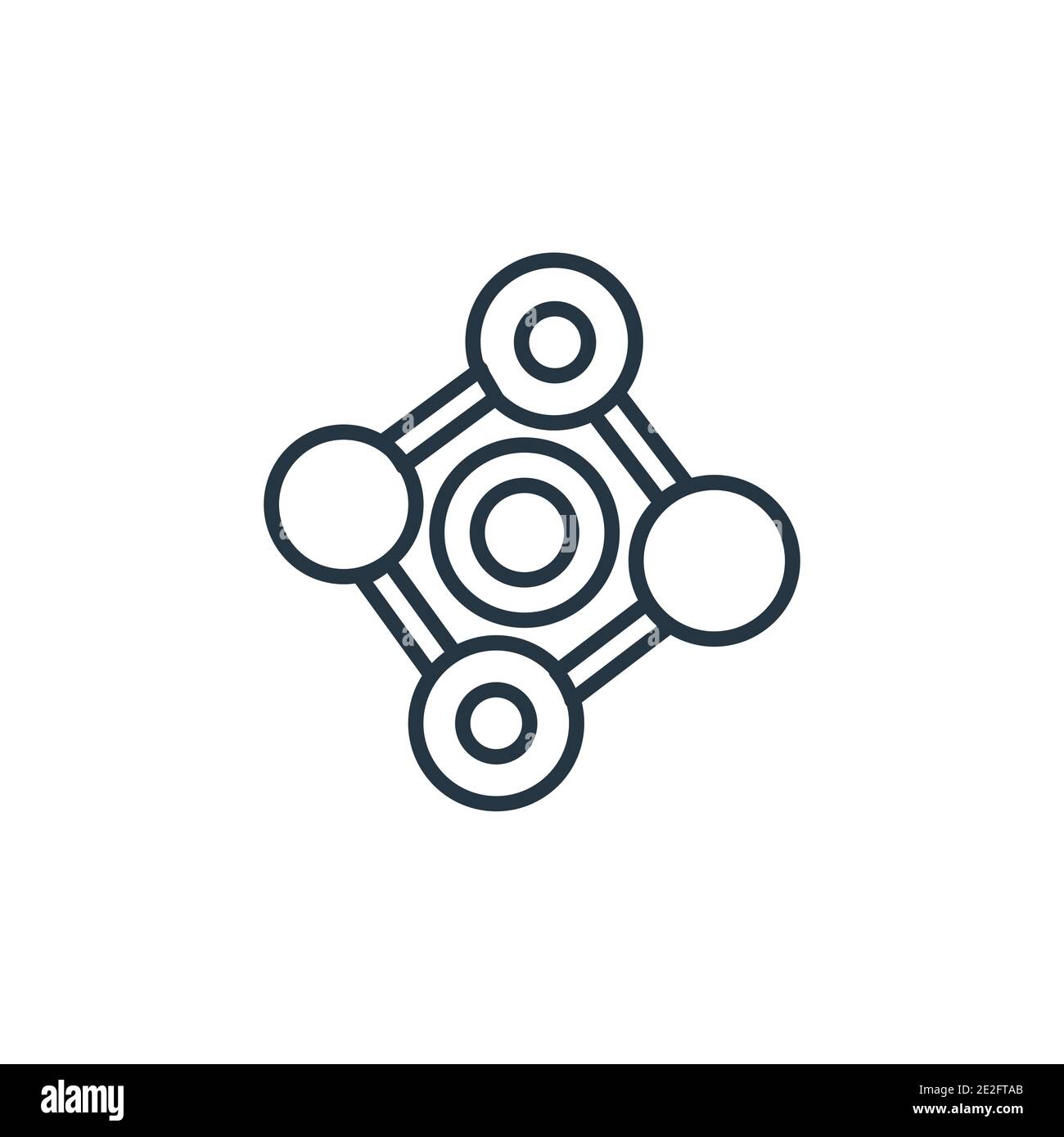 Structure outline vector icon. Thin line black structure icon, flat vector simple element ...