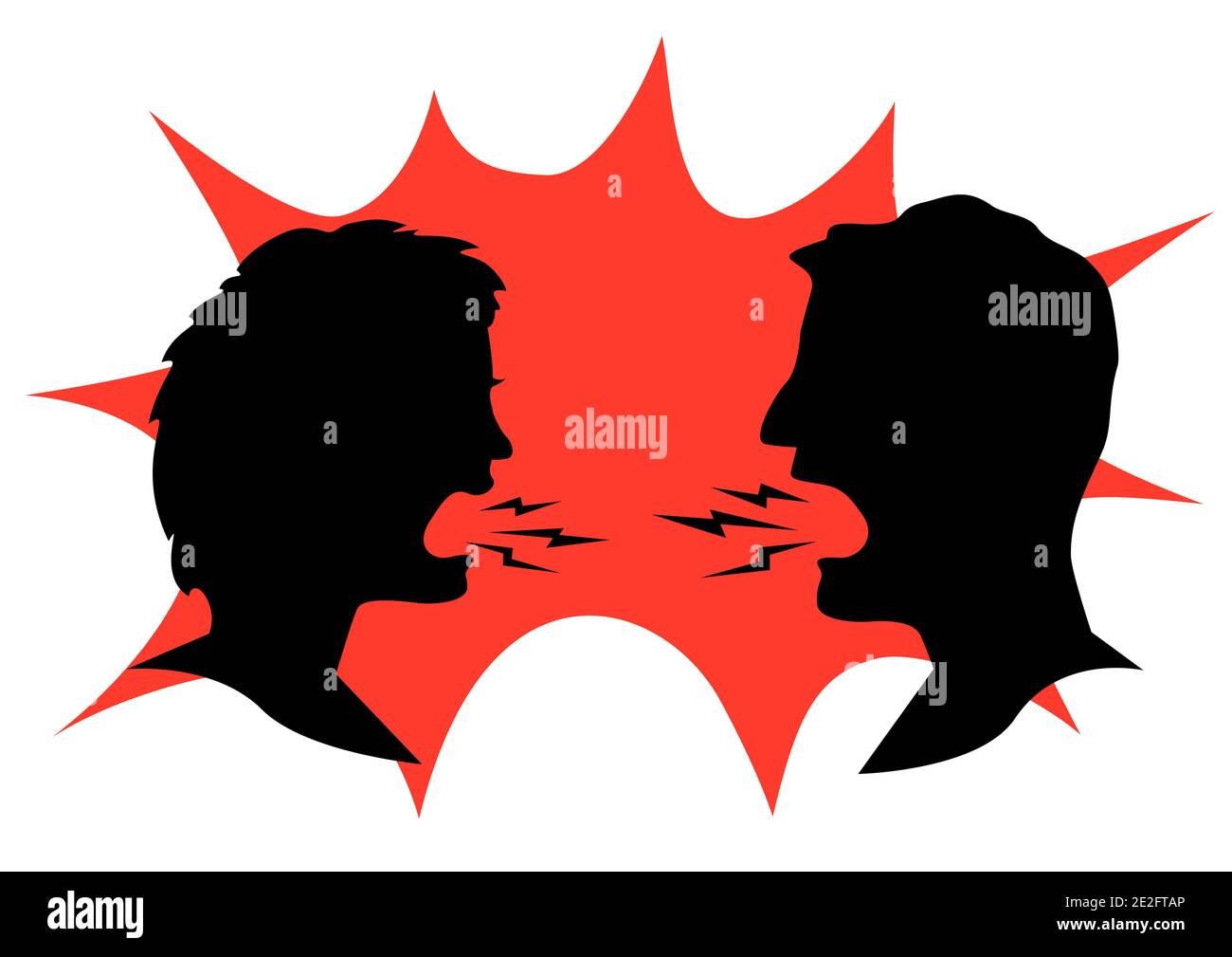 Man woman angry other Stock Vector Images - Alamy