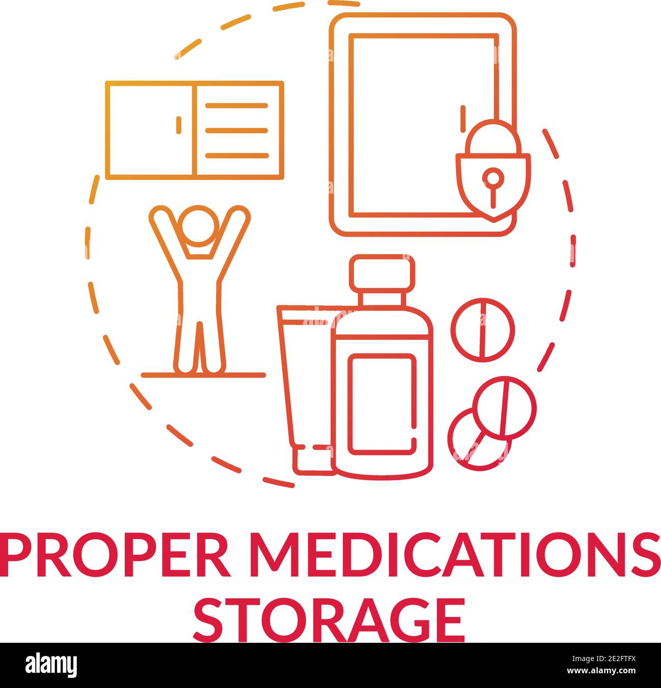 Medication storage home Stock Vector Images - Alamy