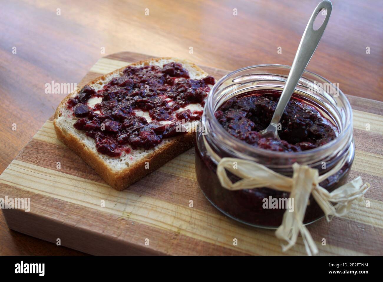 Jam on bread hi-res stock photography and images - Alamy