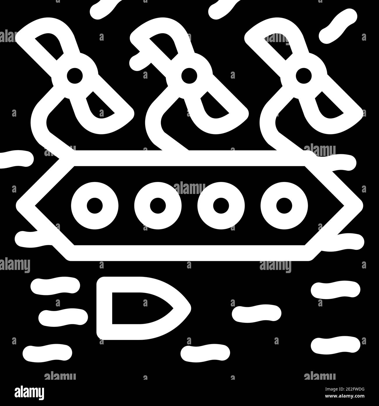 floating power plant glyph icon vector illustration Stock Vector Image ...