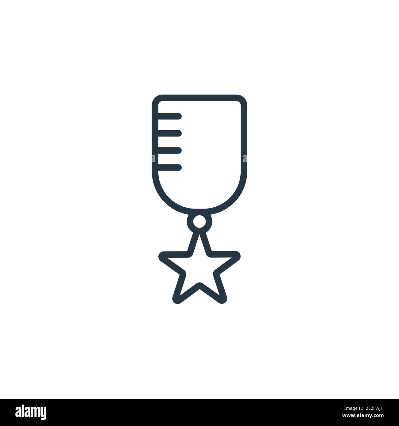 Insignia outline vector icon. Thin line black insignia icon, flat ...