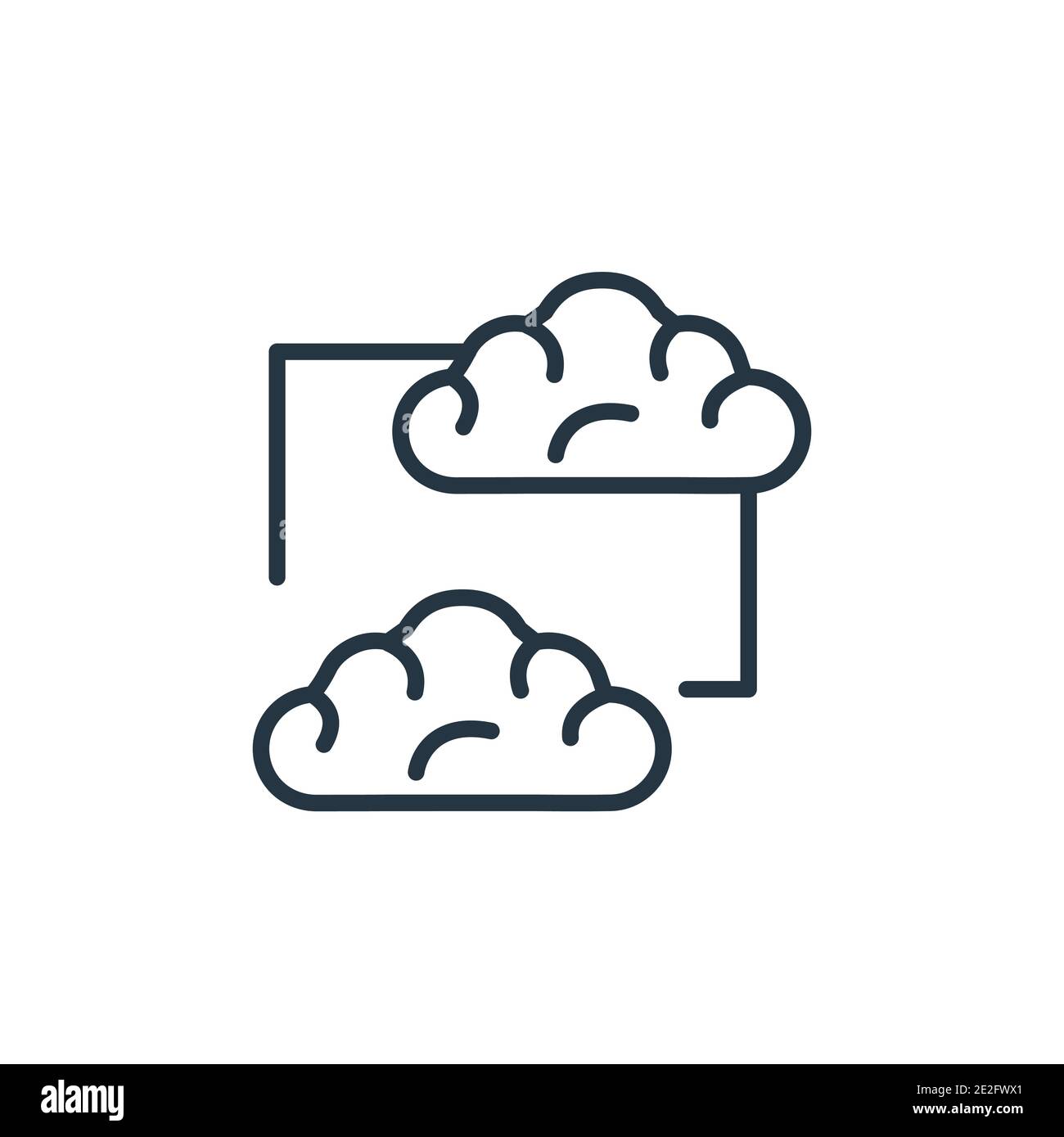 Mind transfer outline vector icon. Thin line black mind transfer icon ...