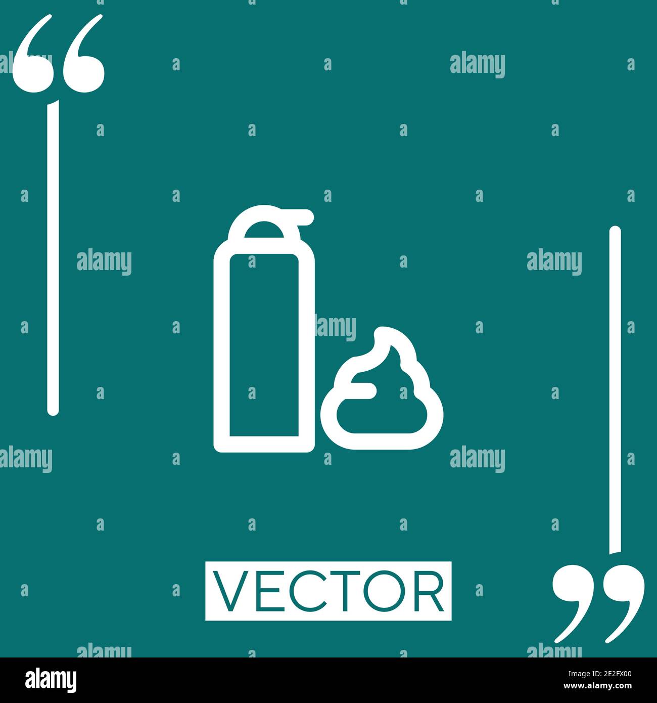 foam vector icon Linear icon. Editable stroke line Stock Vector Image ...
