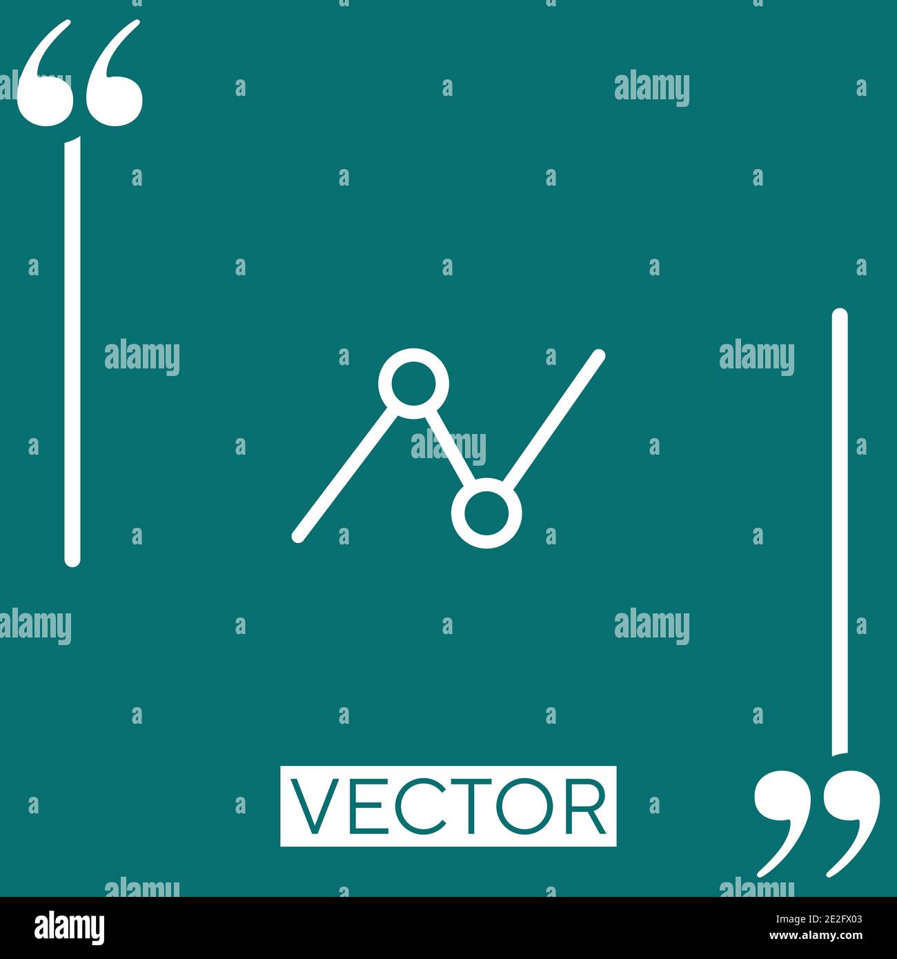 line chart vector icon Stock Vector Image & Art - Alamy