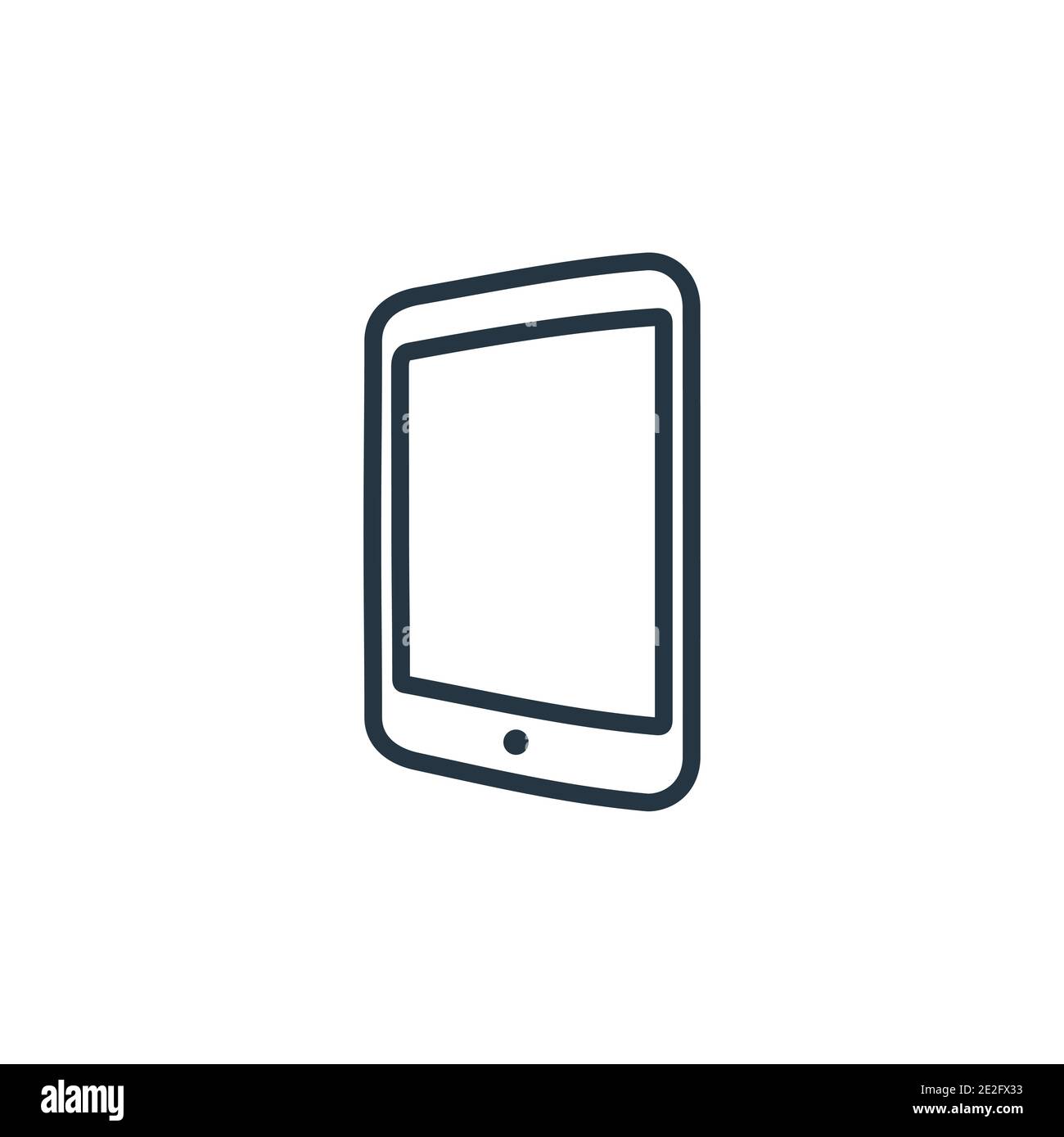 Mobile flexible display outline vector icon. Thin line black mobile ... Mobile flexible display outline vector icon. Thin line black mobile ...