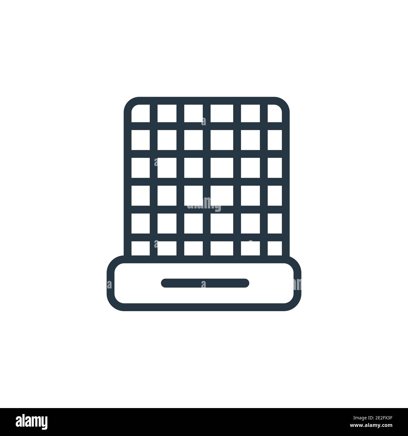 Difference engine outline vector icon. Thin line black difference ...