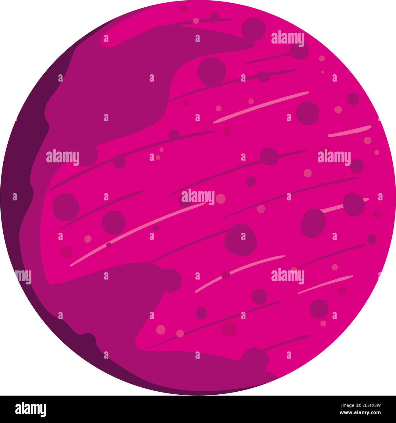 Space pink planet with bubbles of universe cosmos and futuristic theme ...