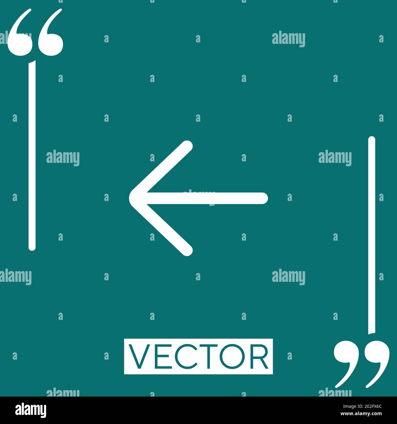 left arrow vector icon Linear icon. Editable stroke line Stock Vector ...
