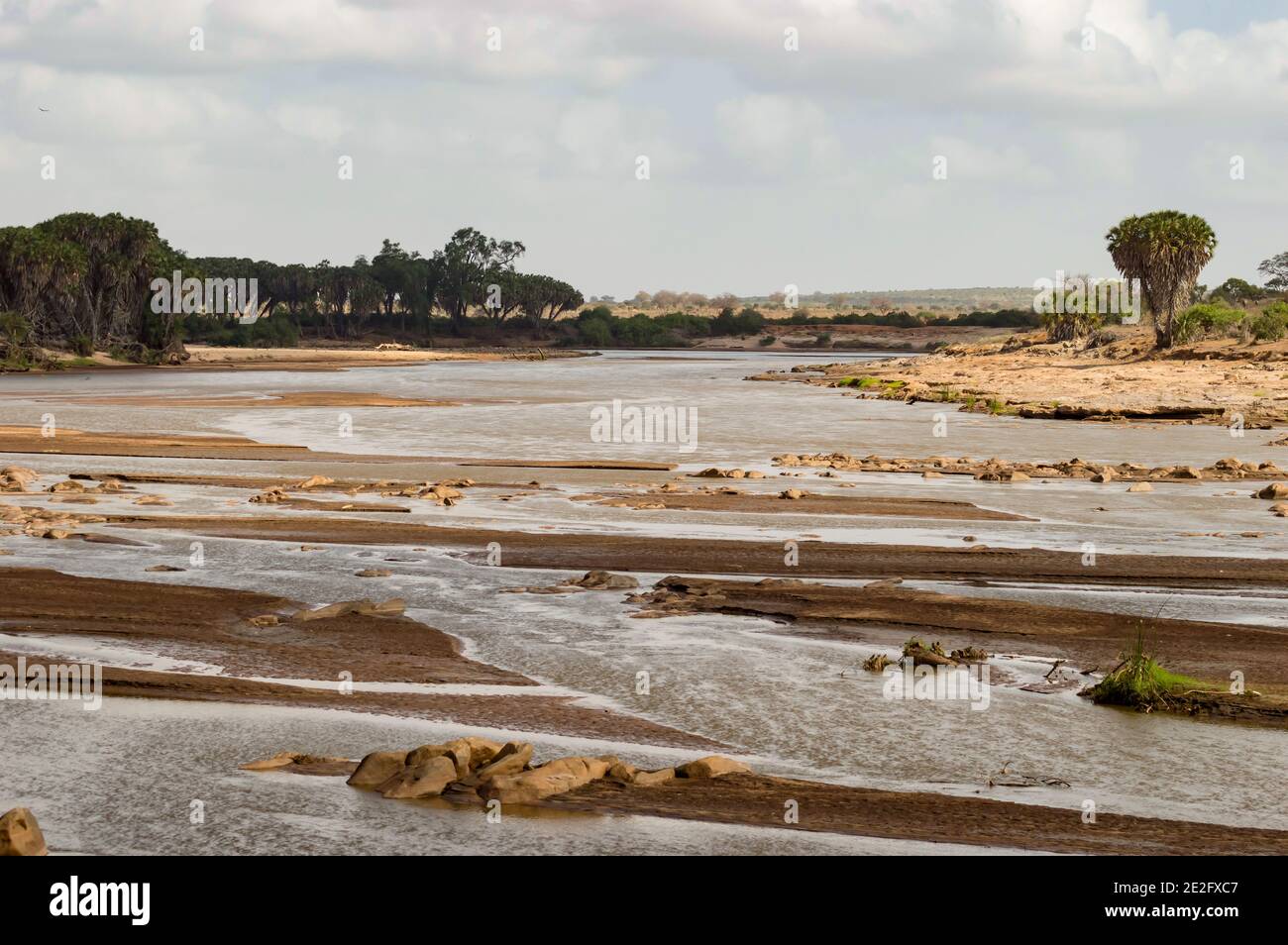 Galana River, Tsavo East National Park, Kenya, East Africa, Africa ...