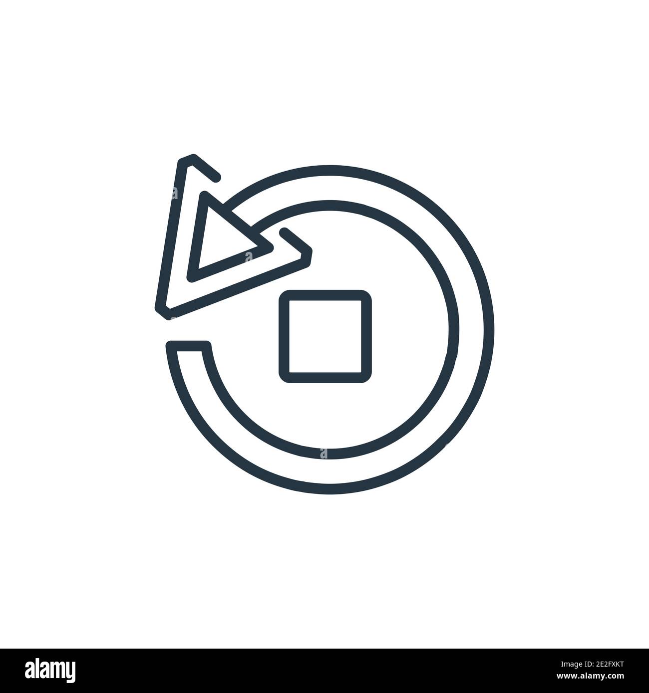 Replacement outline vector icon. Thin line black replacement icon, flat ...