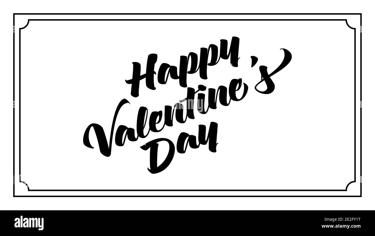 Happy Valentine s Day Vector Lettering Hand Written Greeting Card happy-valentine-s-day-vector-lettering-hand-written-greeting-card