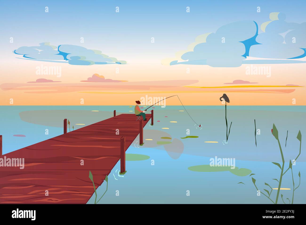 Boat on sea shore Stock Vector Images - Alamy