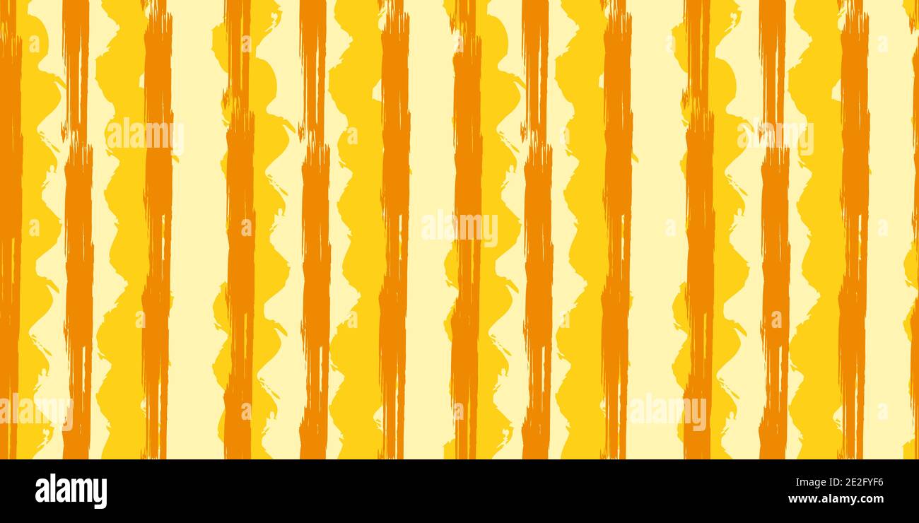 Seamless original pattern. Vertical strip, waves. Vector abstract hand ...