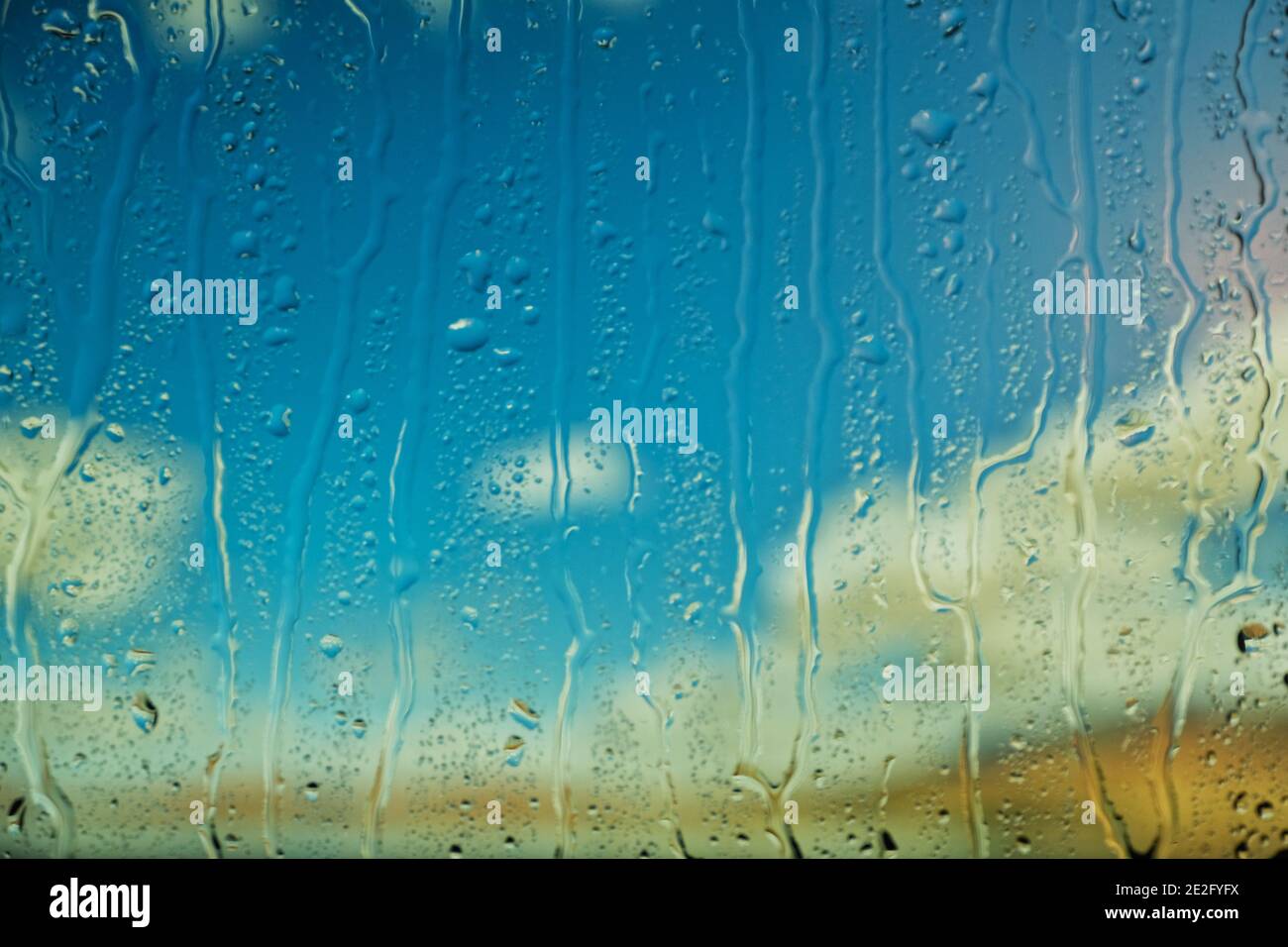Window glass in rainy day hi-res stock photography and images - Alamy