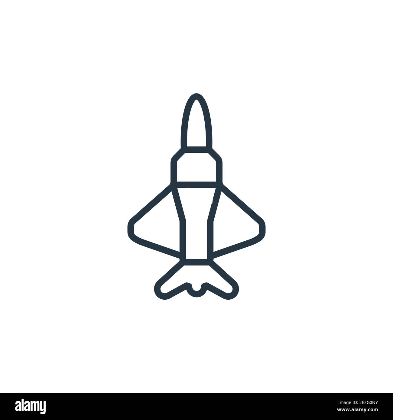 Jet outline vector icon. Thin line black jet icon, flat vector simple ...