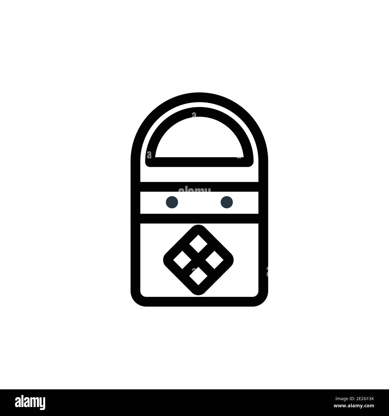 Jukebox outline vector icon. Thin line black jukebox icon, flat vector ...