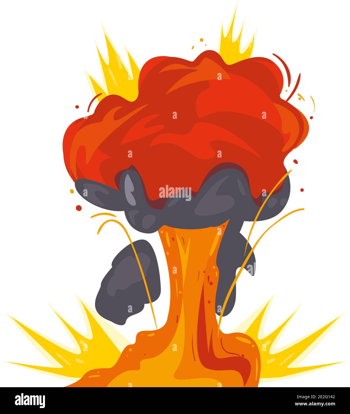 Military explosion with smoke design, Weapon destruction war and boom ...