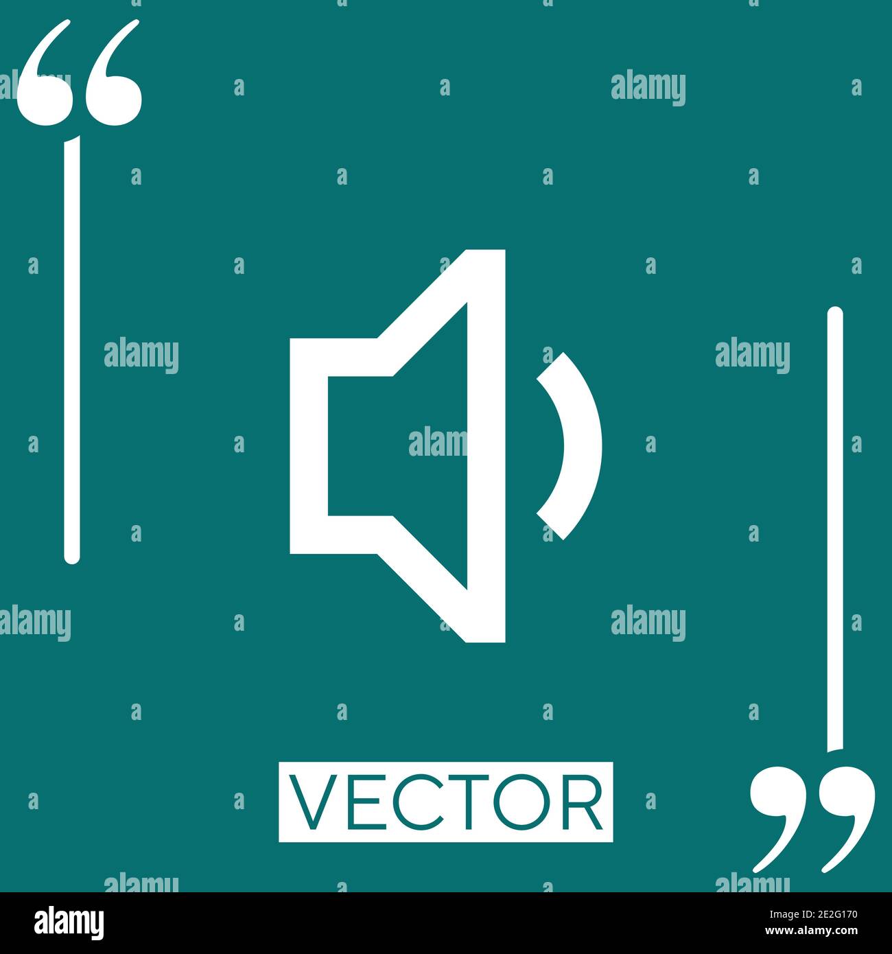 volume vector icon Linear icon. Editable stroke line Stock Vector Image ...