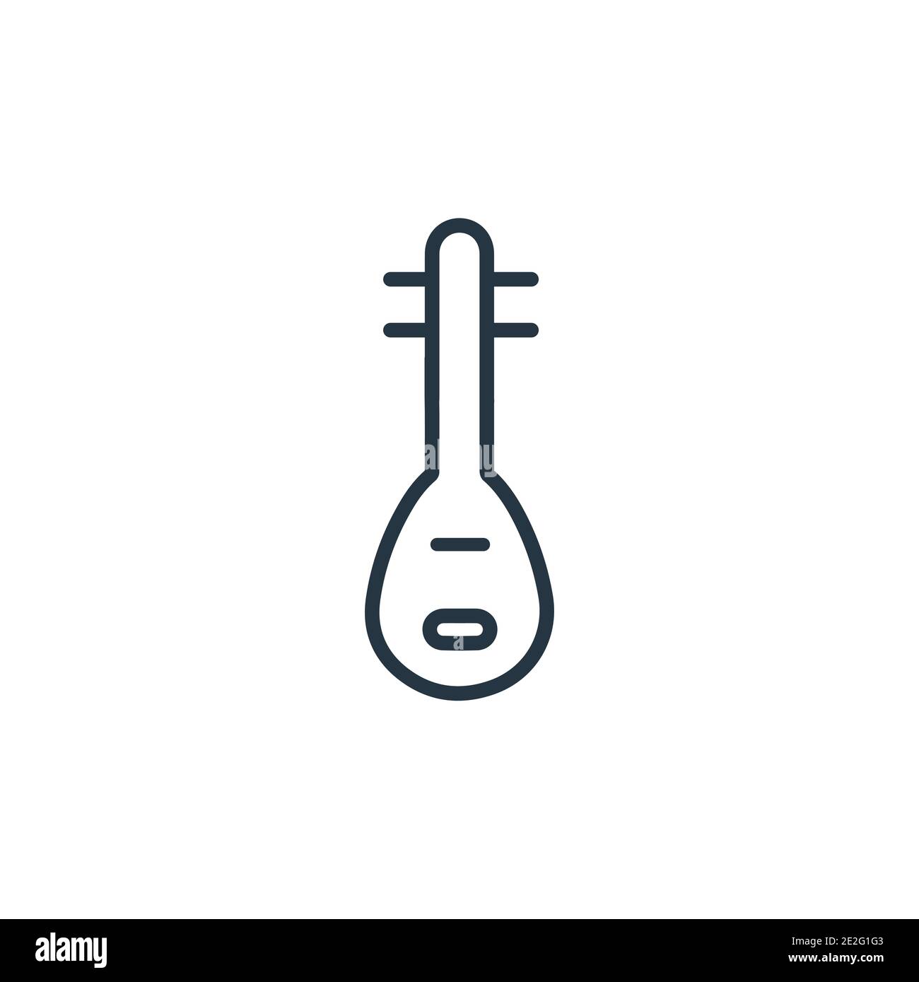 Pipa outline vector icon. Thin line black pipa icon, flat vector simple ...