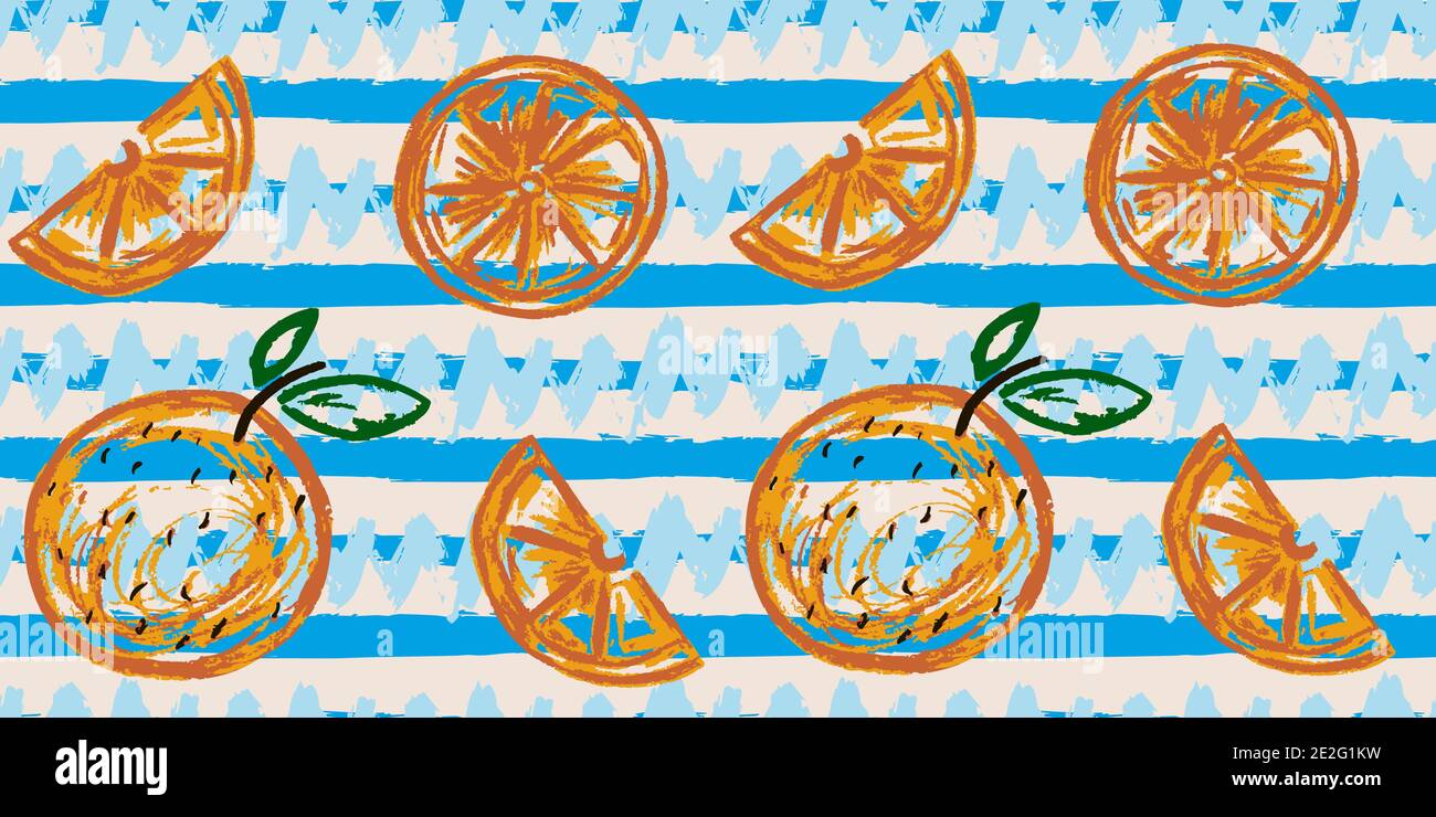 Seamless original pattern. Long colored stripe. Vector abstract hand ...