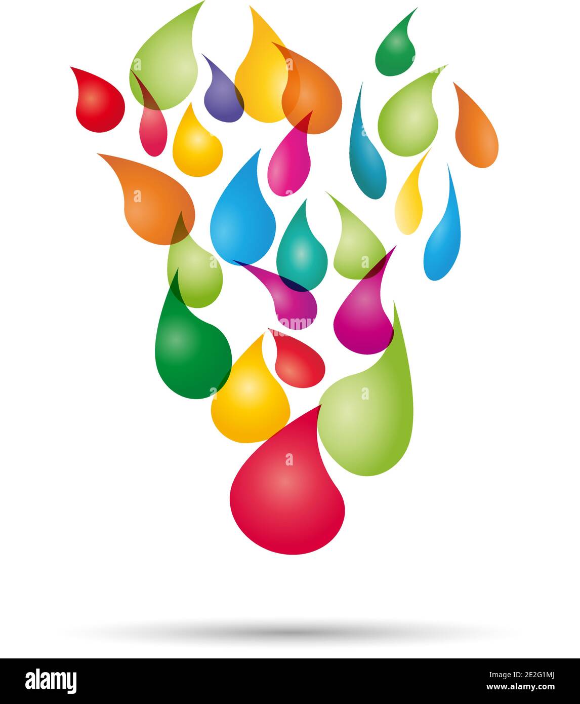 Vector abstract colored background with drops of printer Stock Vector ...