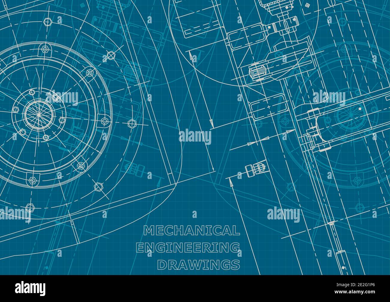 Corporate style. Blueprint, Sketch. Vector engineering illustration ...