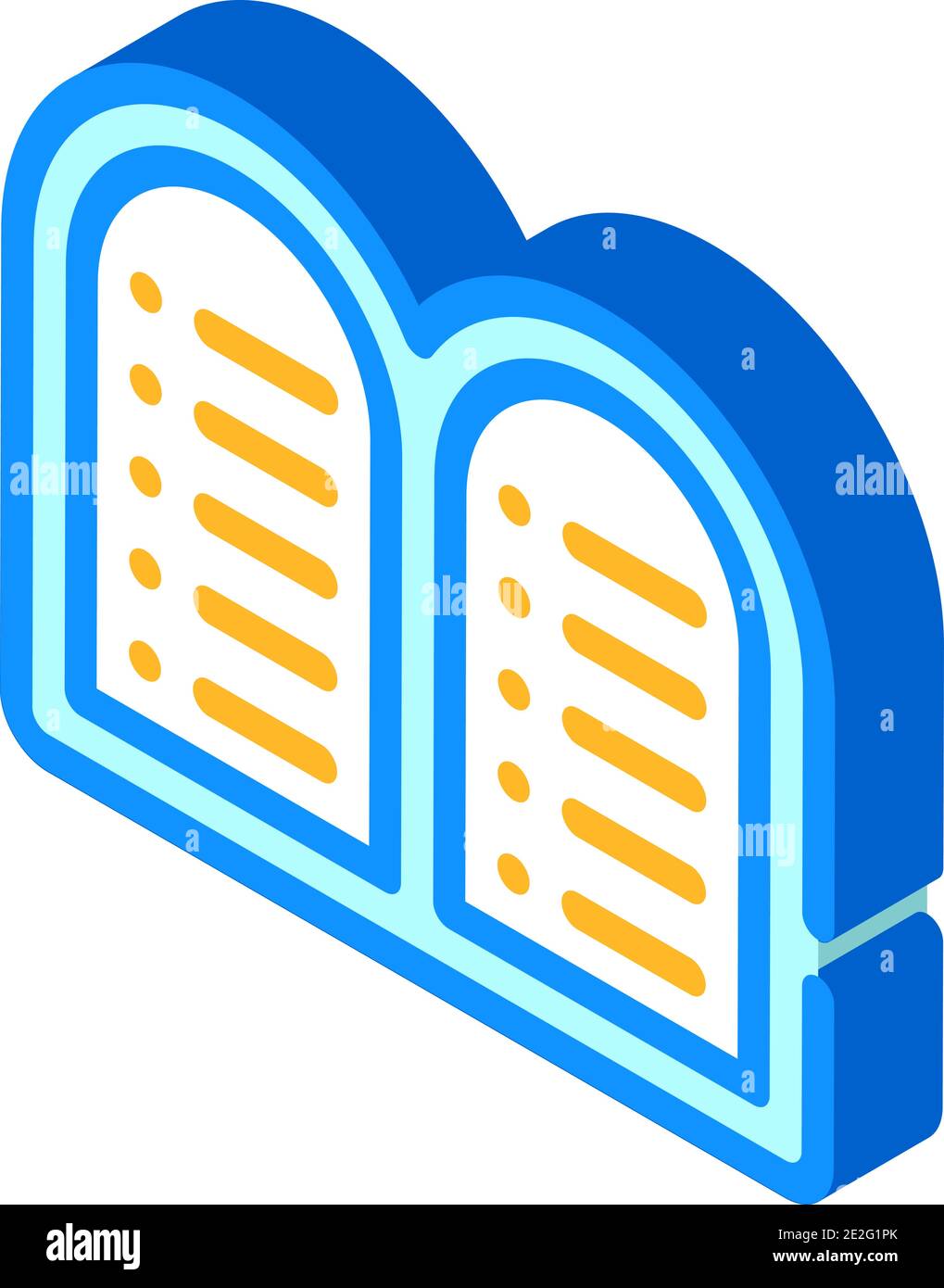tablets of stone isometric icon vector illustration Stock Vector Image ...