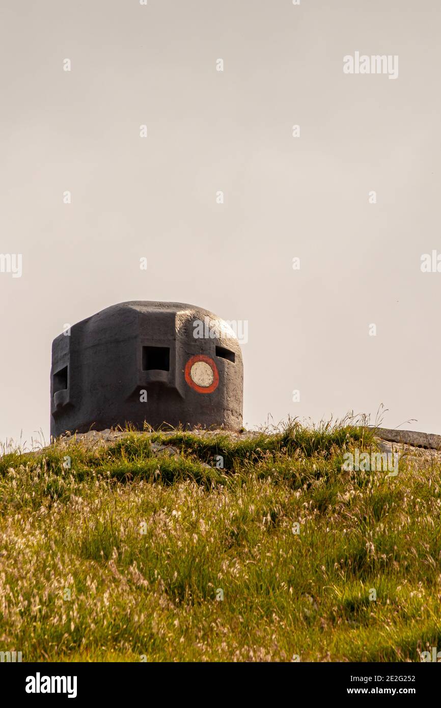 Iron bunker on mountain peak Stock Photo - Alamy