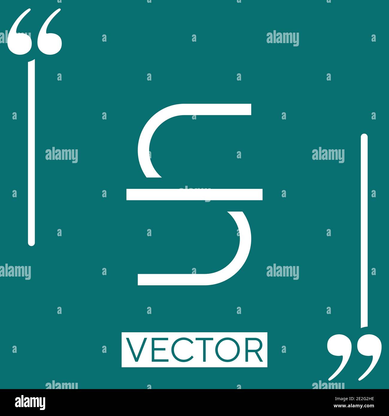 strikethrough vector icon Linear icon. Editable stroke line Stock ...