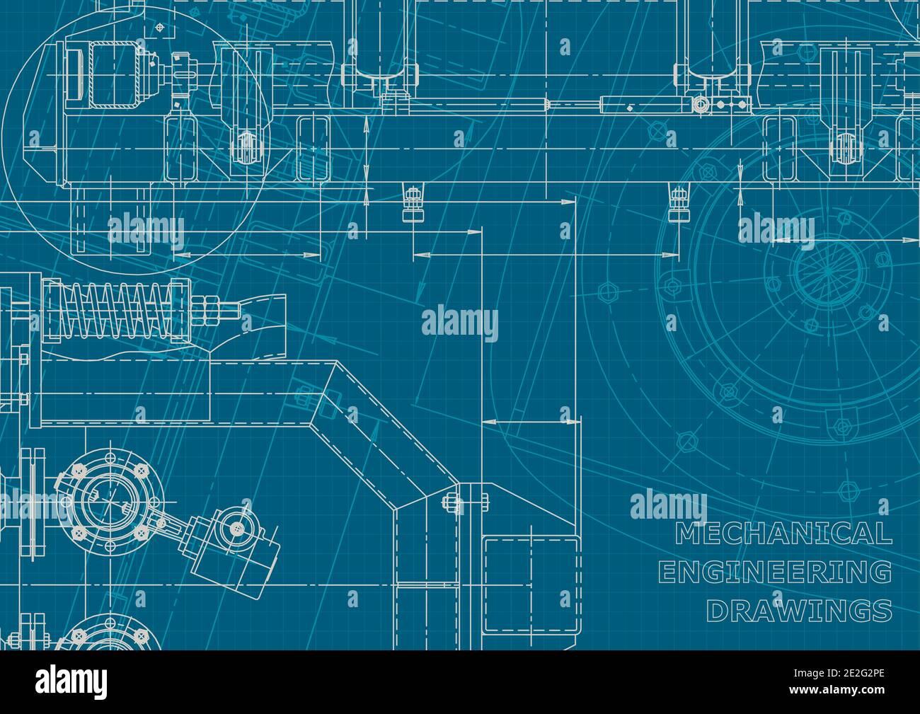 Computer aided design systems. Corporate style. Technical illustrations ...
