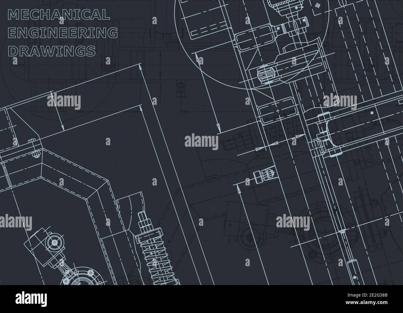 Corporate Identity. Vector engineering illustration. Cover, flyer ...